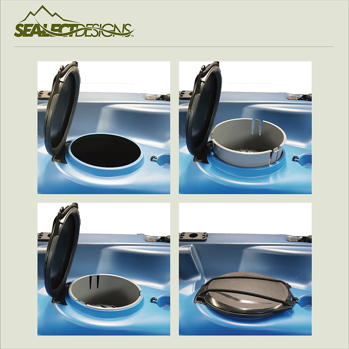 Hatch Bucket Container for Lifetime Kayaks by Sea-Lect Designs