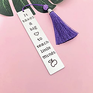 Teacher Appreciation Gifts for Women Teacher Bookmark Valentine's Day Gifts Christmas Gifts Graduation Gifts Thank You Gifts for Teacher (It Takes a Big Heart to Teach Little Minds)