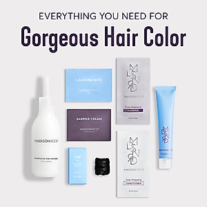 Madison Reed Radiant Hair Color Kit, Medium Cayenne Red, Ammonia-Free, 6RR Savona Scarlet, Permanent Hair Dye, Pack of 1