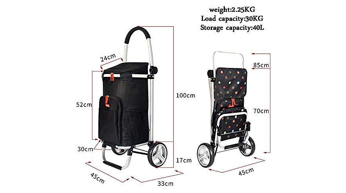 Portable Folding Shopping Trolley for Easy Transport