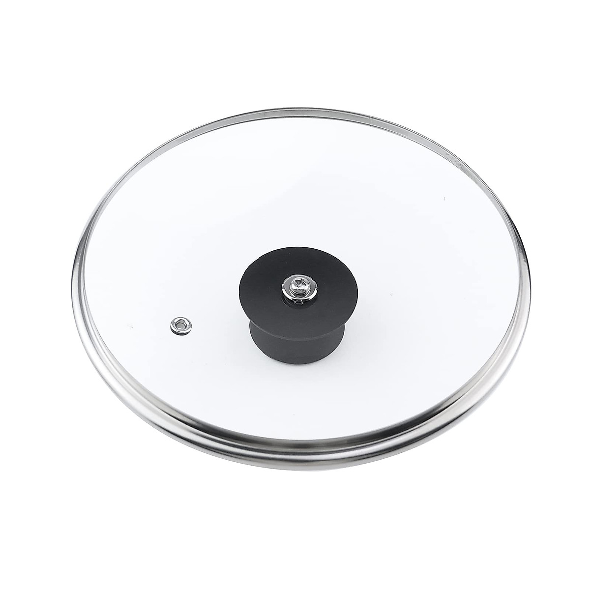 HEVSTIL Universal Lid for Pots, Pans and Skillets,8inch /21cm Clear Glass Pot Lid with Heat Resistant Silicone Handle Glass Replacement Lid for Frying Pan, Frying Pans,Pan Lid, Cast Iron, CrockPot