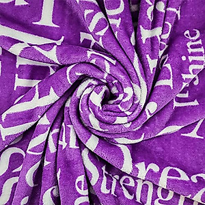 Inspiring Messages (Purple) Super Plush Blanket - 50x60 Soft Throw Blanket - Perfect for Cuddle Season & Holiday Gifts!