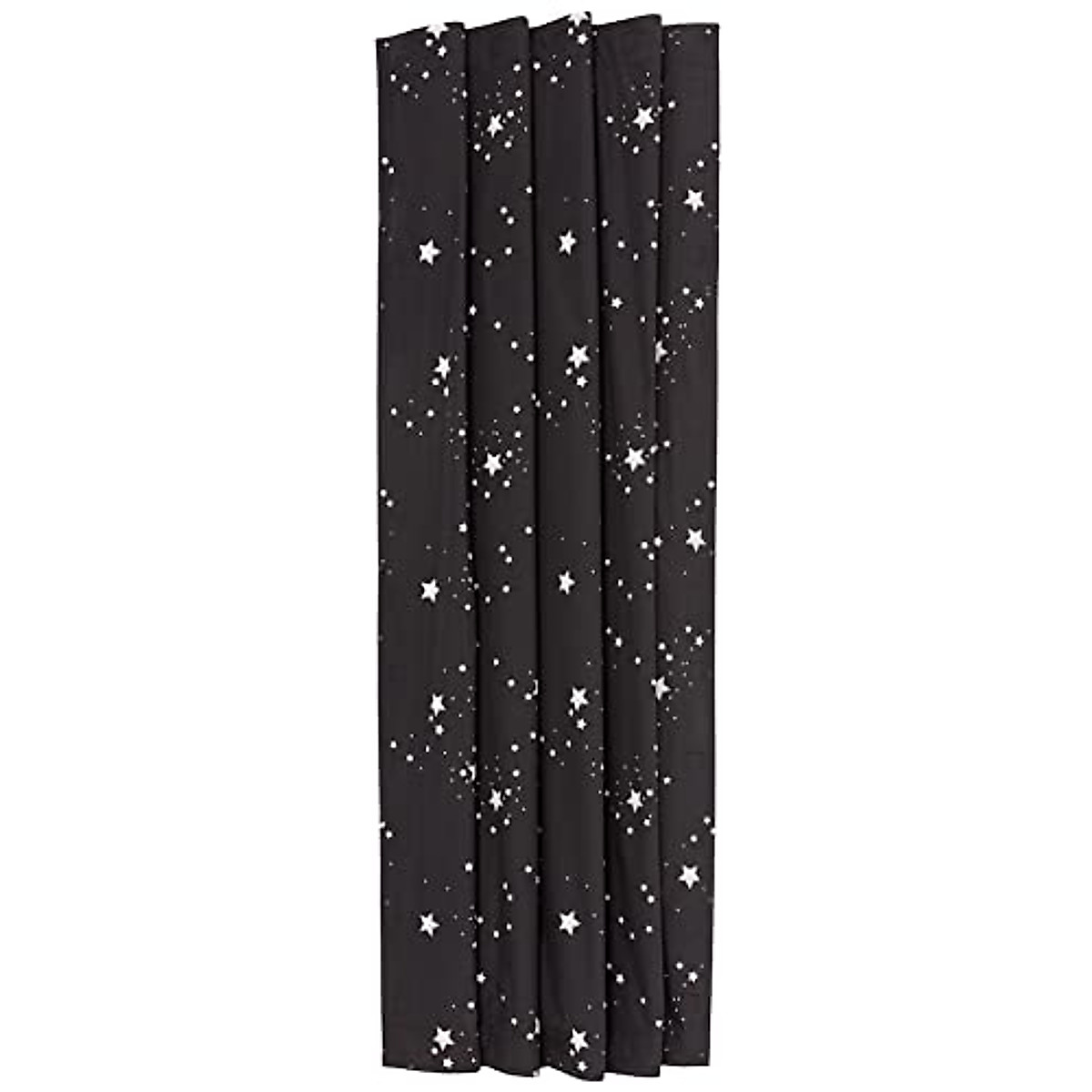 Amazon Basics Portable Window Blackout Curtain Shade with Suction Cups for Travel - 50" x 78", Glow in the Dark Stars - 2-Pack