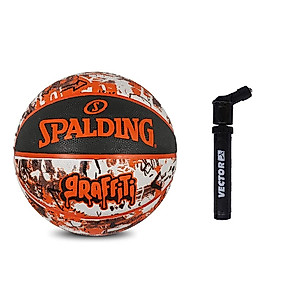 Spalding Graffiti Match NBA Adult Basketball Ball Orange Official Full Size 7