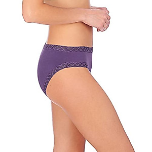 Natori Women's Bliss Girl Brief, Blue Lavender, M