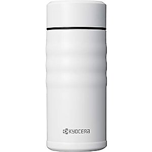 Kyocera Travel Mug with Twist Top, 12oz, Pearl White