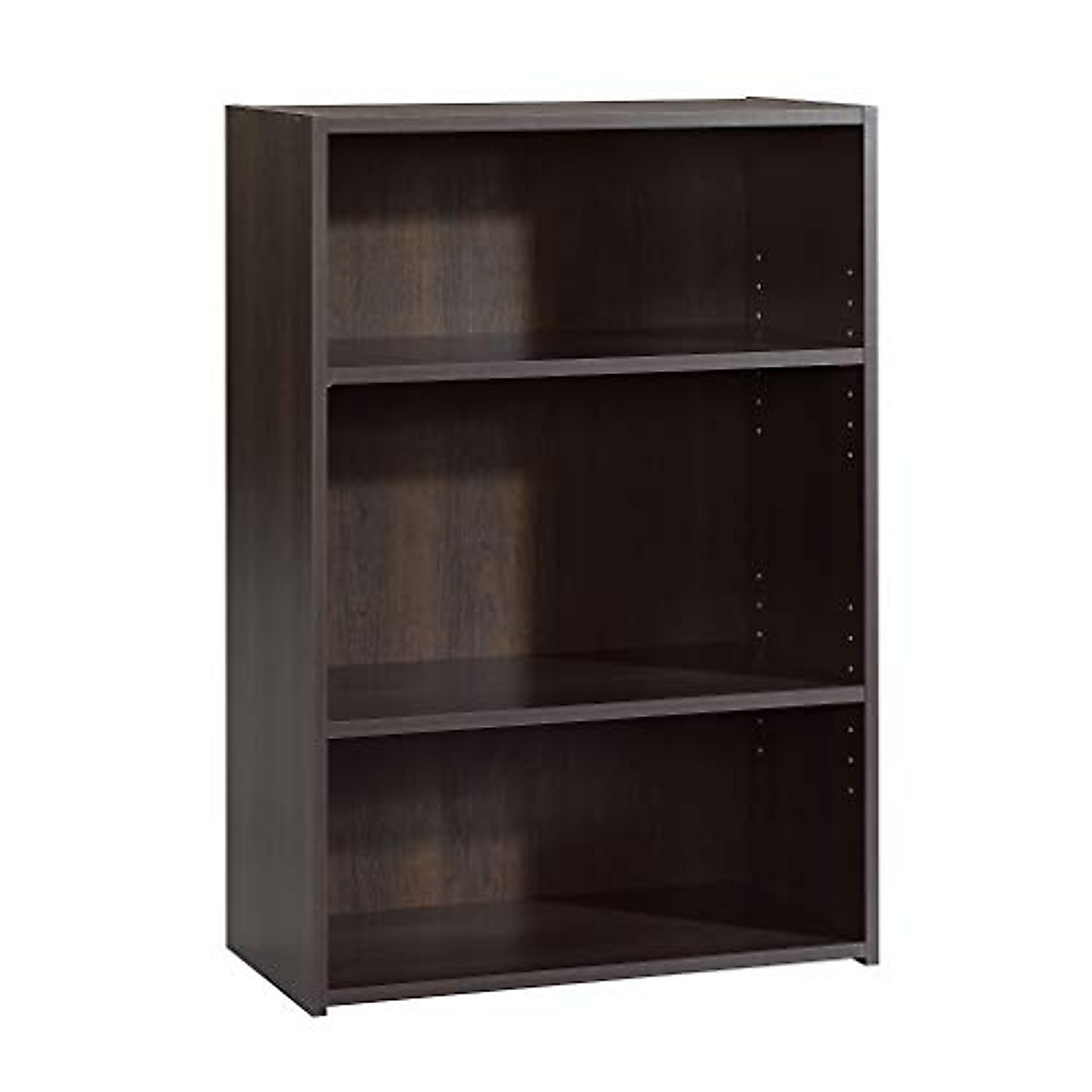 Sauder 419496 Miscellaneous Storage Storage Cabinet, L: 29.375" x W: 16.125" x H: 71.125", Cinnamon Cherry finish & Beginnings 3-Shelf Bookcase, Cinnamon Cherry finish