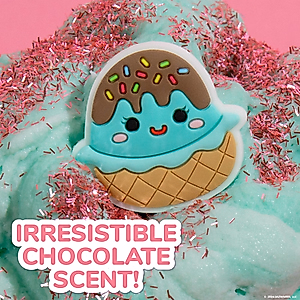 Original Squishmallow Maya The Ice Cream Premium Cloud Slime, Chocolate-Scented, Party Favors for Kids 8-12, Girl Toys 8-10 Years Old, Slime Kit for Girls Ages 8-12, Slime for Kids