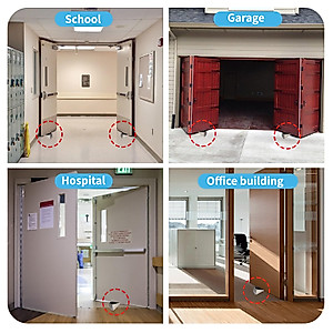 AIMAXINKE Strongest Large Door Stopper - Heavy Duty Tall Door Stop Wedge Door Stoppers for Bottom of Door, Tall up to 2.6 In Doorstop Zinc Alloy and Silicone Made Suits Any Heavy Door Any Smooth Floor