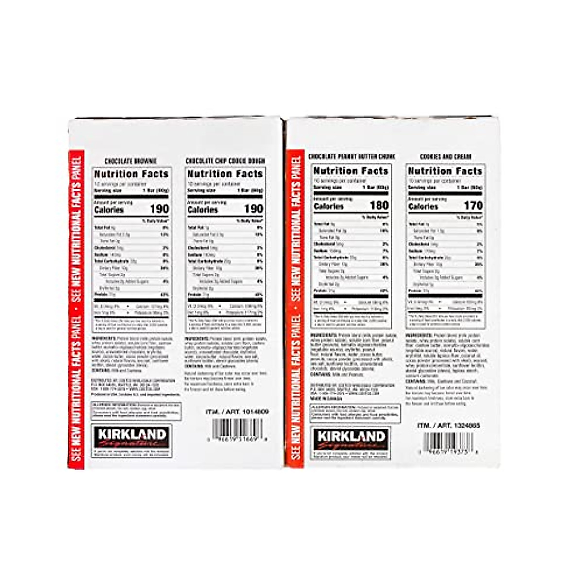 Kirkland Signature Protein bar energy variety pack, (Variety, 40 Count)