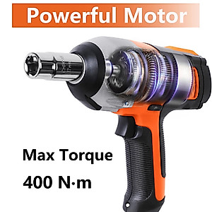 Electric Impact Wrench 12V Impact Wrench, 1/2” Car Impact Wrench Corded Power Impact Wrench Kit with Sockets and Carry Case Dobetter-DBIW12