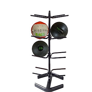 Rage Fitness 4 Tier Medicine Ball and Slam Ball Storage Rack