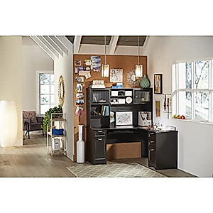 Realspace® Magellan 59"W L-Shape Corner Desk, Espresso