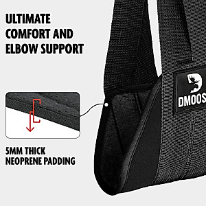DMoose Fitness Hanging Ab Straps for Pull Up Bar & Core Strength Training - Thick Padded Arm Strap for Ab Swing with 2 Rust-Resistant Carabiners - Pull Up Straps for Ab Workouts at Home and Gym (Pair)