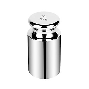 True 5kg 5000g OIML Class M2 Precision Calibration Weight, Chrome Finish, Test Weight for Digital Scale- Dimensions: Diameter: 7.7cm, Height: 14.5cm