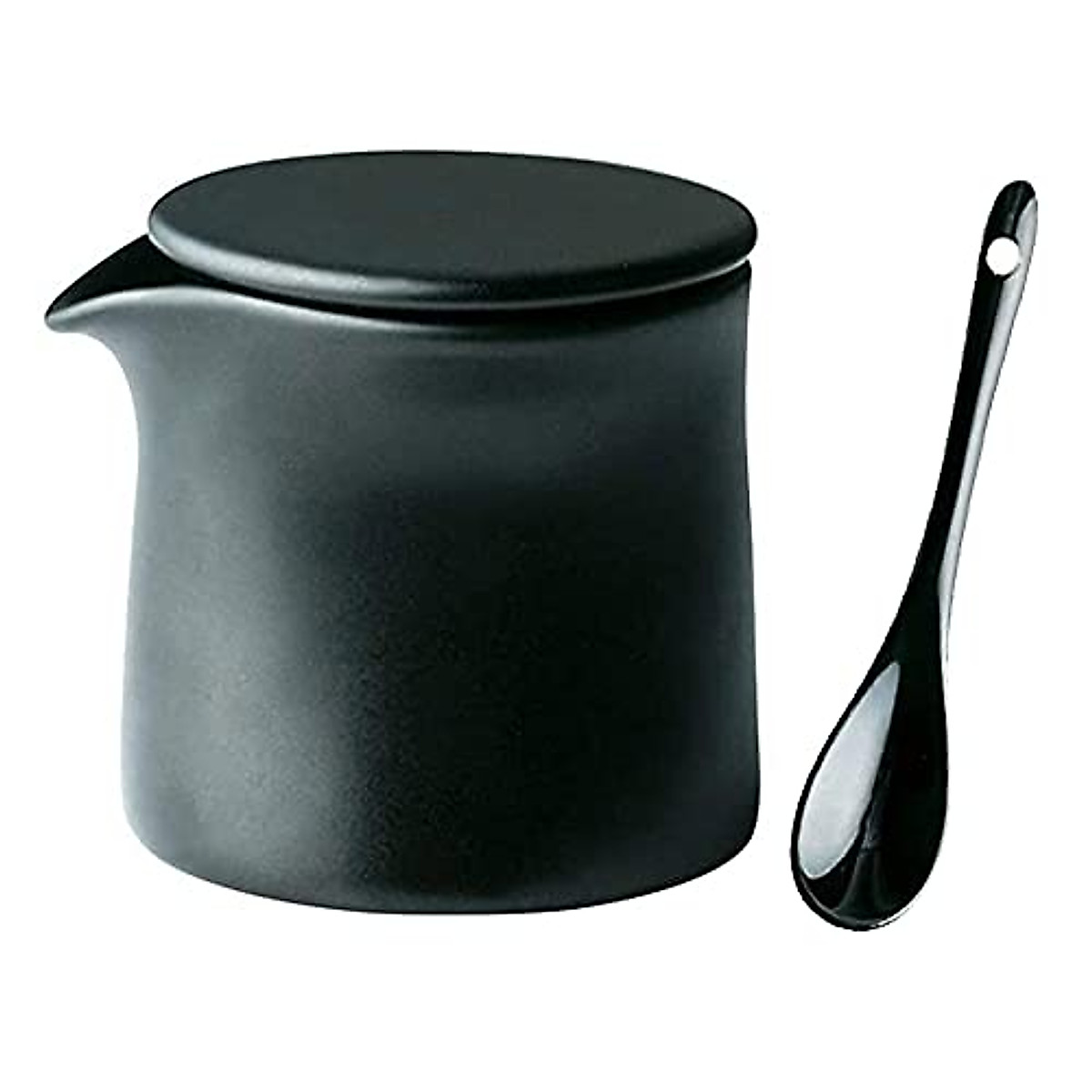 123Arts Multi Ceramic Creamer Pitcher,Sauce Pitcher,Sugar Bowl with Lid And Spoon,9oz