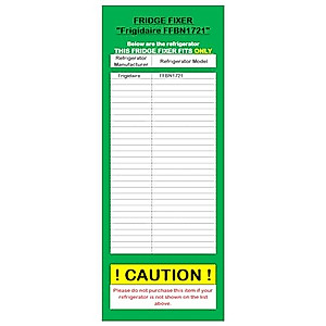 Fridge Fixer for the Frigidaire FFBN1721