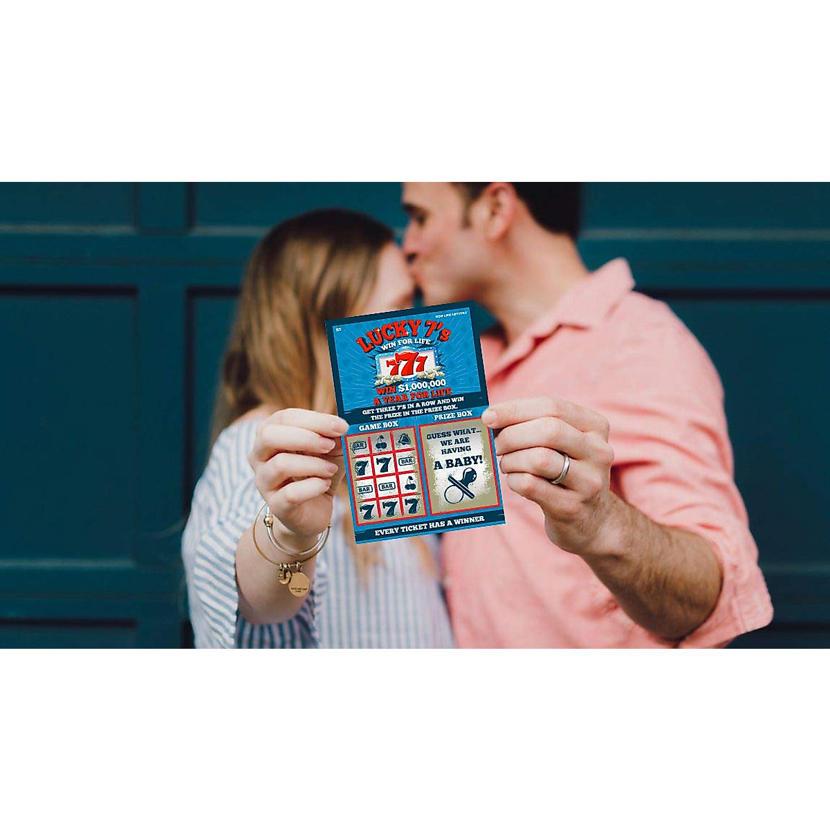 Back & Bump Comfort Pregnancy Announcement Scratch Off Cards for Baby Announcement - 6 Pregnancy Scratch Offs Included - Comes with Pregnancy Stickers