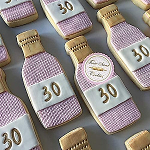 Wine and Champagne Celebration Cookie Cutters 3-Pc. Set Made in USA by Ann Clark, Wine Glass, Bottle, Champagne Glass