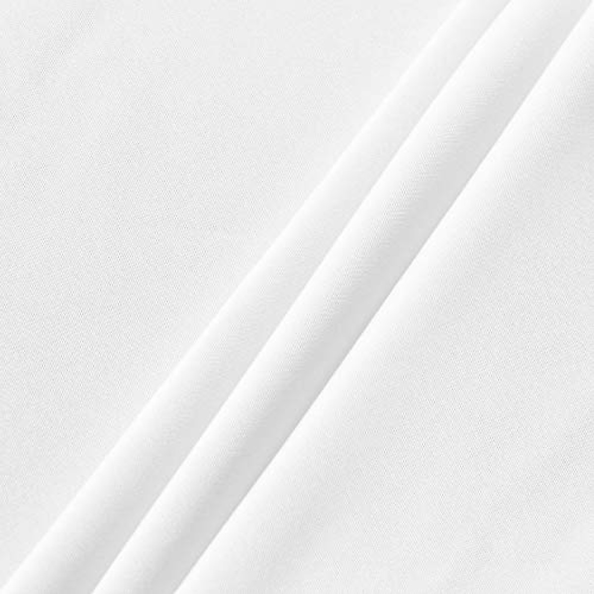 sancua Round Tablecloth - 60 Inch - Water Resistant Spill Proof Washable Polyester Table Cloth Decorative Fabric Table Cover for Dining Table, Buffet Parties and Camping, White