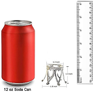 Newwe Pack of 3 Silver Air Plant Holder Cute Crystal Tillandsia Display Container Home Decors Office Desktop Marble Egg Sphere Stand