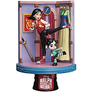 Beast Kingdom Wreck-It Ralph 2: Mulan DS-054 D-Stage Statue, Multicolor, 6 inches
