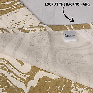 Folkulture Wooden Spoon Rest and Kitchen Towels Bundle, Spoon Rest for Kitchen Counter, Spoon Holder for Stove, Kitchen Towels or Tea Towels, 20 X 26 Inches Cotton Dishrags