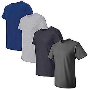 Fruit of the Loom Men's Crew Neck T-Shirt (Pack of 4), Assorted, XXX-Large