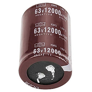 2pcs 12000uf 63V HiFi Electrolytic Capacitors Audio Capacitor Electronic Component for Circuit Control