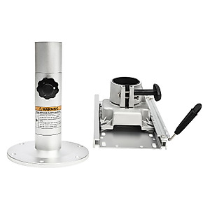 Adjustable Boat Seat Pedestal, Aluminum Alloy Boat Chair Base 13-19in Adjustable Height Good Stability Seat Base For Yachts, Speedboats, Fishing Boats