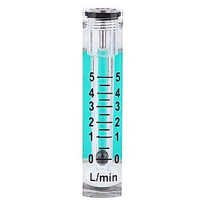Oxygen Air Flow Meter, LZQ-1 Air Flow Rate Gauge 1~5LPM Oxygen Carbon Dioxide Measuring Flowmeter Gauge, Gas Flowmeter