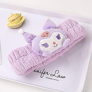 PERFECTSIGHT Kawaii Spa Headbands for Women & Girls - 2 Pack Cute Soft Fleece Facial Headbands for Makeup, Skincare and Face Washing