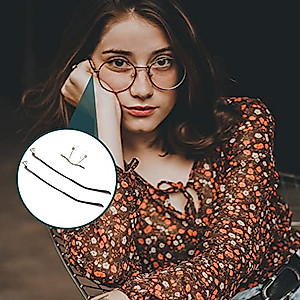 iplusmile Eyeglasses Replacement Parts Eyeglass Replacement Temple Metal Glasses Arms Legs Eyeglass Nose Pad Sunglasses Nose Cushions for Glasses Repair Kit Black Glasses Repair