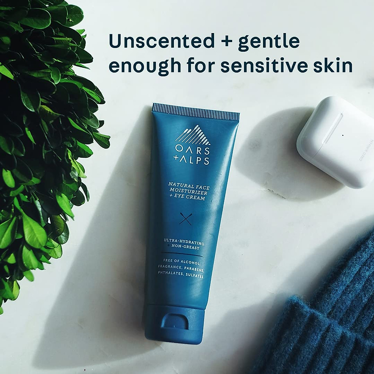 Oars + Alps Face Moisturizer and Eye Cream, Valentines Gifts for Him, Hydrates Skin with Shea Butter and Jojoba Oil, Anti Aging, Vegan and Gluten Free