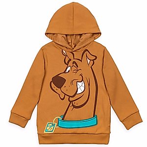 Scooby-Doo Little Boys Fleece Pullover Hoodie Brown 6