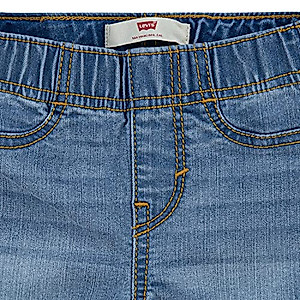 Levi's Baby Girls' Hoodie and Denim 2-Piece Outfit Set, Peacoat/Day Off, 12M