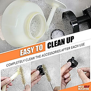 NEU MASTER Paint Sprayer, Electric Spray Paint Gun 1200ML/4 Nozzles/3 Patterns, Easy to Use for Home Interior and Exterior, House, Furniture, Cabinets, Fence, Ceiling (Orange)