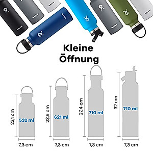 HYDRO FLASK - Water Bottle 621 ml (21 oz) - Refill For Good Edition - Stainless Steel & Vacuum Insulated - Standard Mouth with Leak Proof Flex Cap - Wave