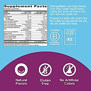 OLLY Kids Multivitamin + Probiotic Gummy, Digestive and Immune Support, Vitamins A, D, C, E, B, Zinc, Chewable Supplement, Berry, 35 Day Supply - 70 Count