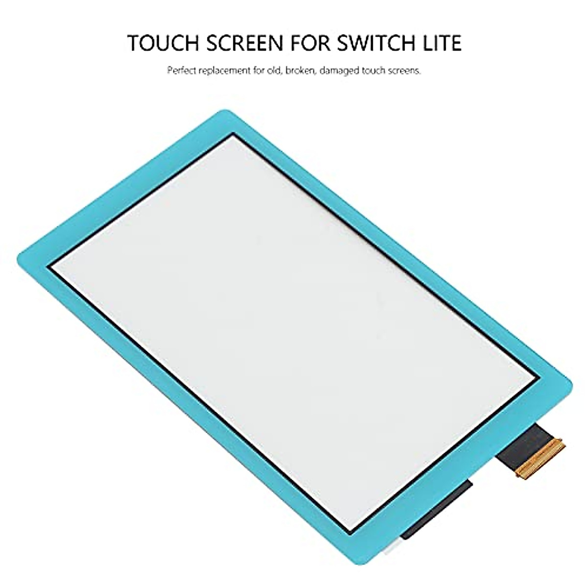 Replacement Glass Screen, Professional Touch Screen Game Console Repair Parts for Switch Lite Console for Game Console(Blue)