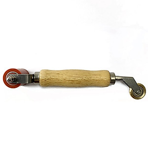 NAUDILIFE Combo Seam Rollers of 40mm Silicone Seam Roller with 6mm Brass Detail Penny Roller for PVC/TPO/EPDM Single Ply Roofing and Tape Hot Air Tools Overlap Welding