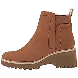 Dolce Vita Women's Huey Fashion Boot, Brown Suede H2O, 7.5