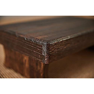 SINOBEST Wood Step Stool, Portable Rectangle Bed Stool, Small Step Ladder for Kitchen & Bathroom, Foot Rest Stool Under Desk, Large Surface, Strong and Durable for Kids, Adults and Elders