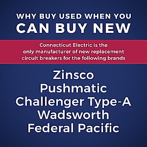 UBIP2100-New Pushmatic® P2100 Replacement. Two Pole 100 Amp Circuit Breaker Manufactured by Connecticut Electric.