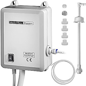 VEVOR Bottled Water Dispenser Pump System, 5 Gallon Dispensing System, Automatic Electric Water Dispenser, Single Inlet Water Jug Pump, Compatible Use with Coffee/Tea Machine, Refrigerator, Ice Maker