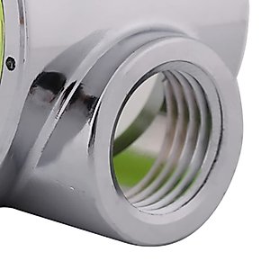 Oumefar Tungsten Alloy Standard Thread Computer Water Cooling Flow Indicator G1/4 Inch Visual Water Flow Indicator for Observing Water Flow Speed etc