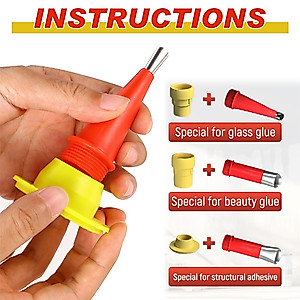 Universal Integrated Rubber Nozzle Tool Kit Caulking Tool Kit 22 Pcs Caulking Finisher Nozzle Caulking Nozzle Applicator Finishing Tool Stainless Steel Nozzle Tips Set for Bathroom Kitchen Doors