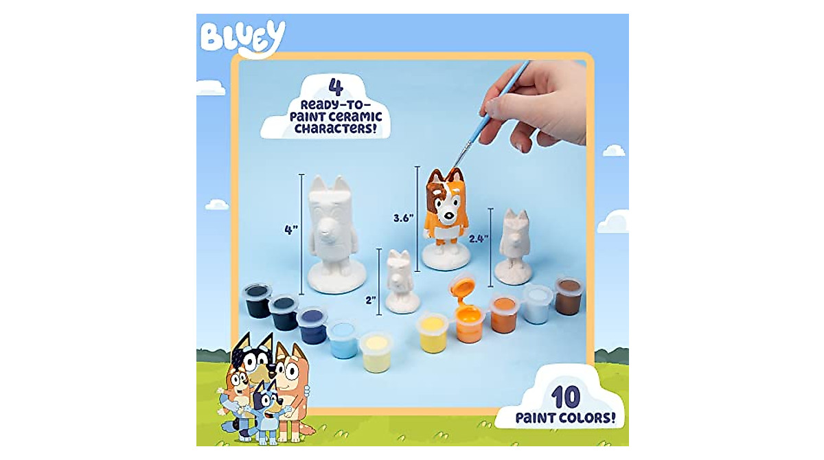 Paint Your Own Bluey Figurines Kit – Creative Fun for Kids