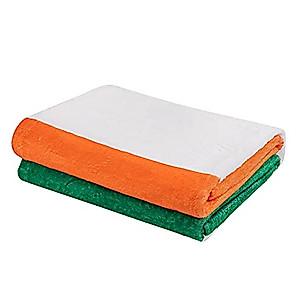 Irish Flag Throw Blanket, Super-Soft Extra-Large Ireland Flag Blanket for Men, Women, Teens and Children, Fleece Irish National Flag Blanket (50in x 60in) Warm and Cozy Throw for Events, Décor or Bed