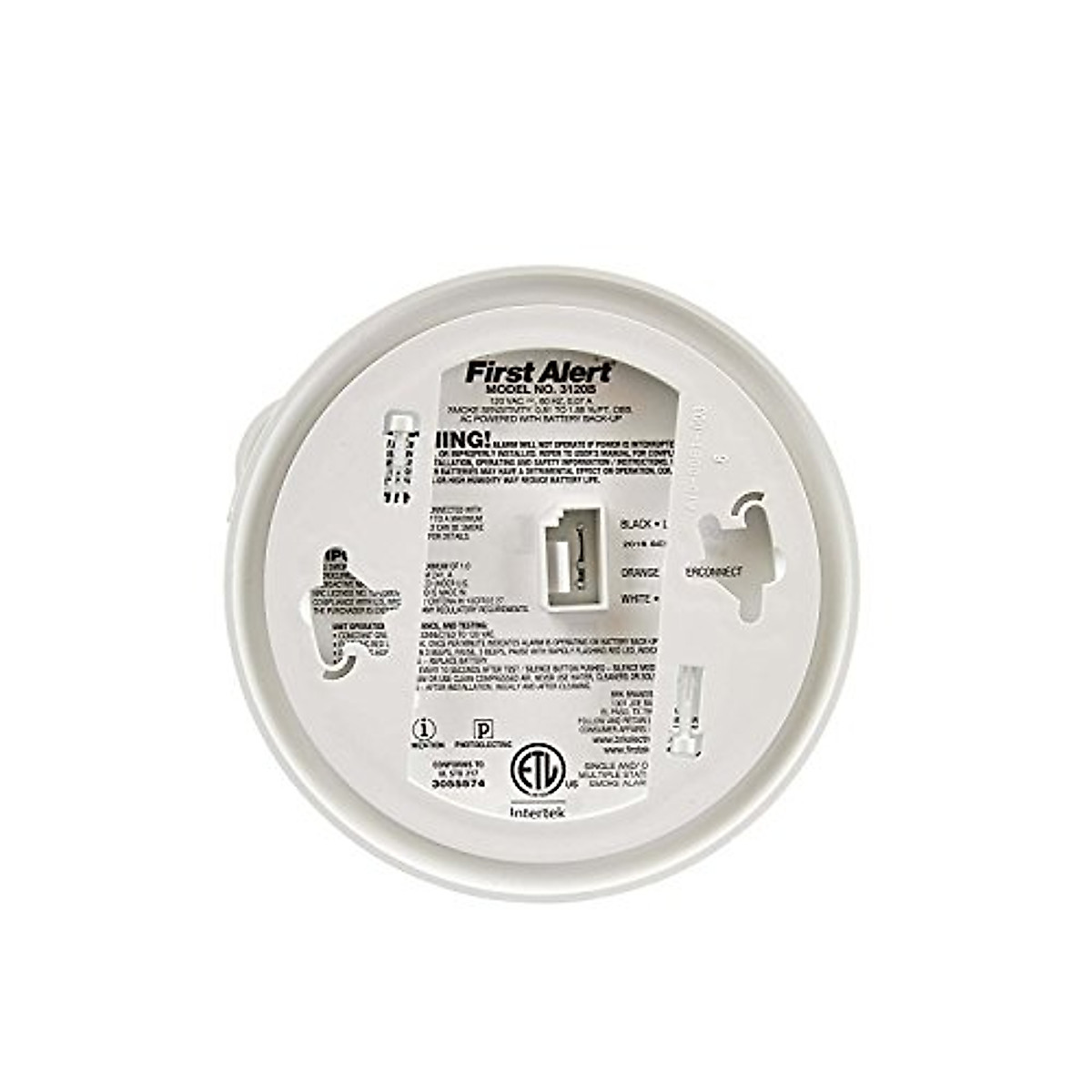 FIRST ALERT BRK 3120B-3 Hardwired Smoke Detector with Photoelectric and Ionization with Battery Backup, 3-Pack